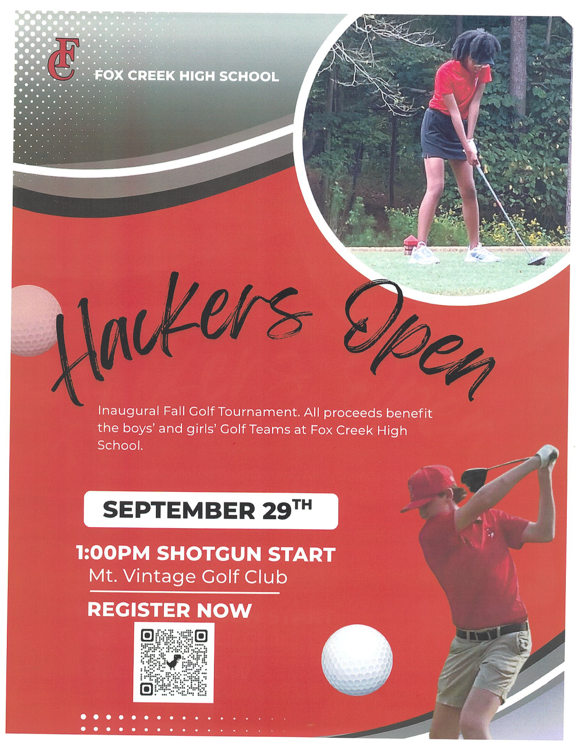 Fox Creek Hackers Open - Fall Golf Tournament - Fox Creek High School